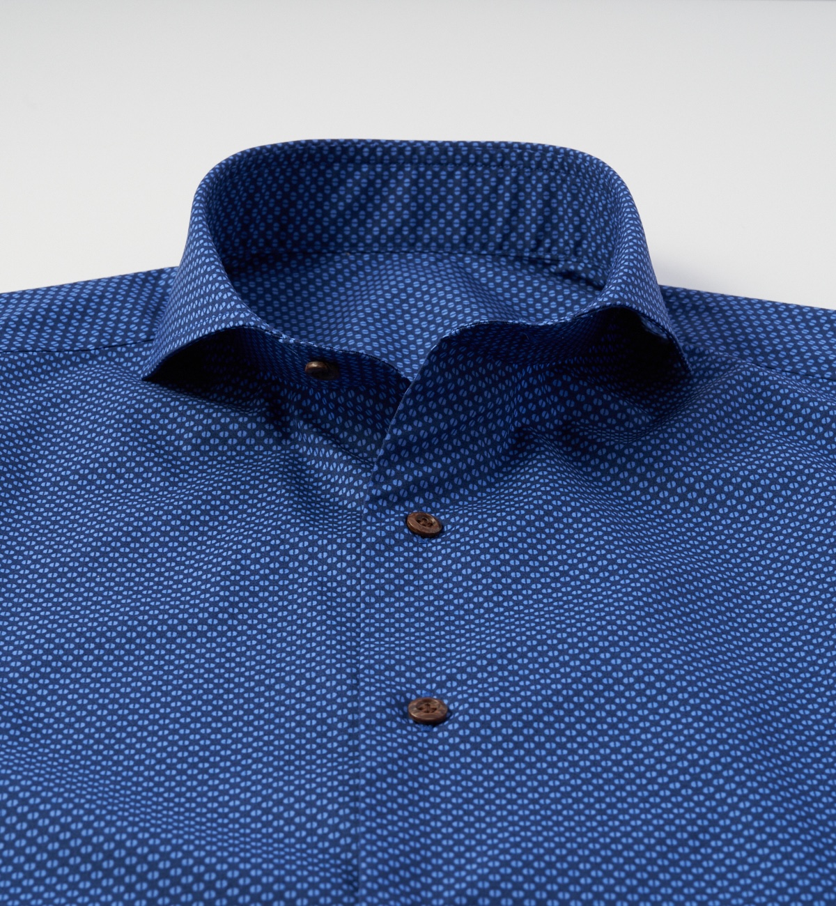 Blue Pattern Shirt（ブルー） | 税込¥5,400からのオーダーシャツKEI（ケイ）