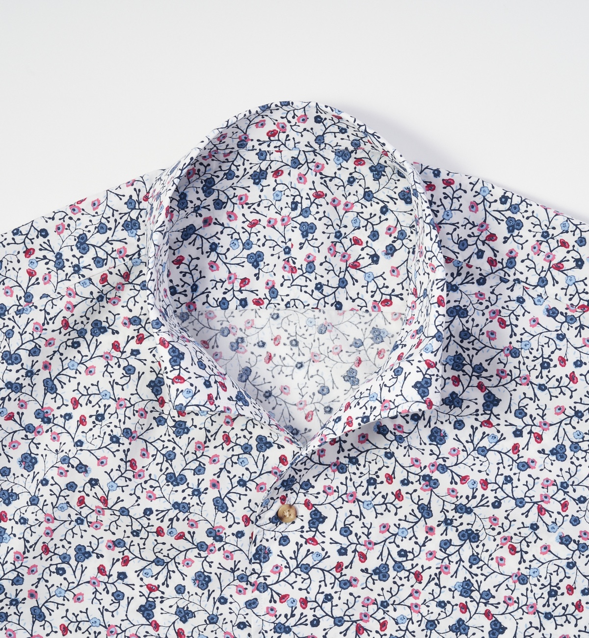 Genuine Italian Shirt（ブルー×レッド×ホワイト） | 税込¥5,400からのオーダーシャツKEI（ケイ）