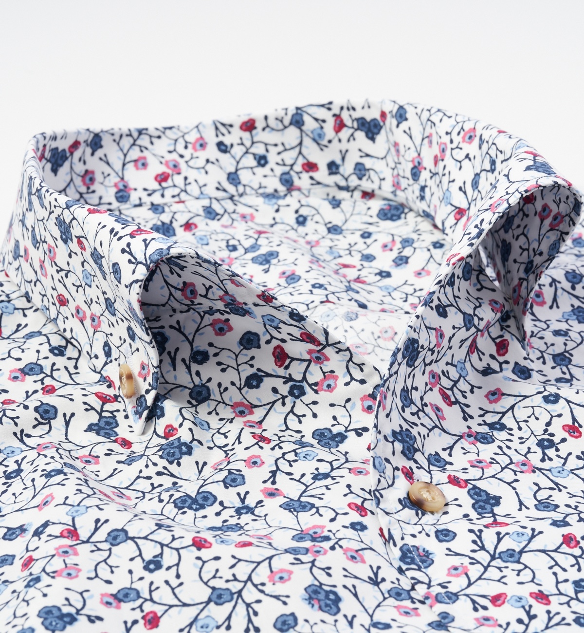 Genuine Italian Shirt（ブルー×レッド×ホワイト） | 税込¥5,400からのオーダーシャツKEI（ケイ）