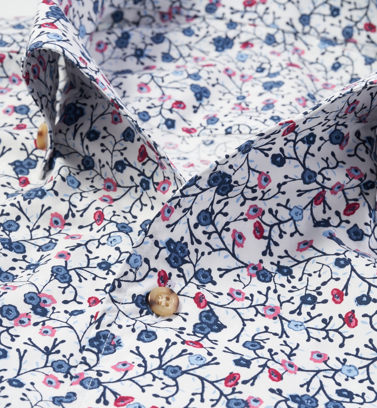 Genuine Italian Shirt（ブルー×レッド×ホワイト） | 税込¥5,400からのオーダーシャツKEI（ケイ）