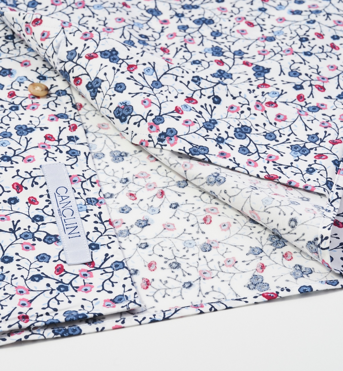 Genuine Italian Shirt（ブルー×レッド×ホワイト） | 税込¥5,400からのオーダーシャツKEI（ケイ）